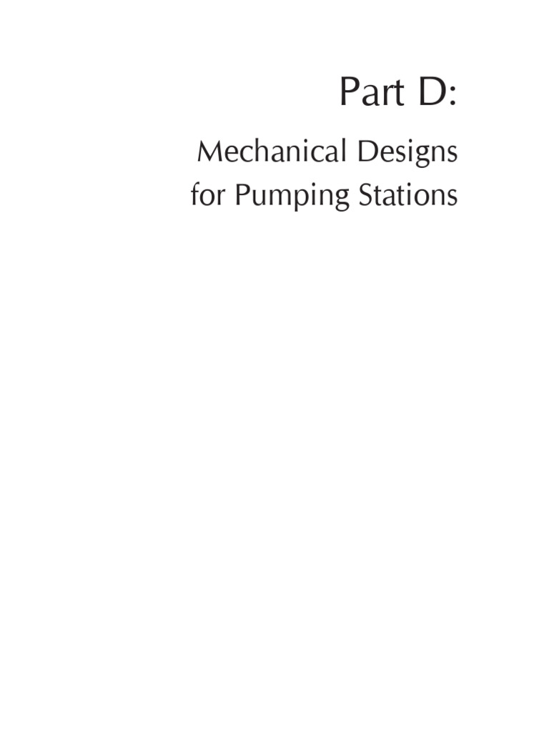 SPAN Part D - Mechanical Designs of Pumping Station | PDF | Pump | Pipe ...
