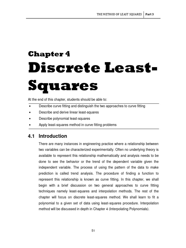 Chapter 2 Solving Nonlinear Equation 3 Pdf Least Squares Errors