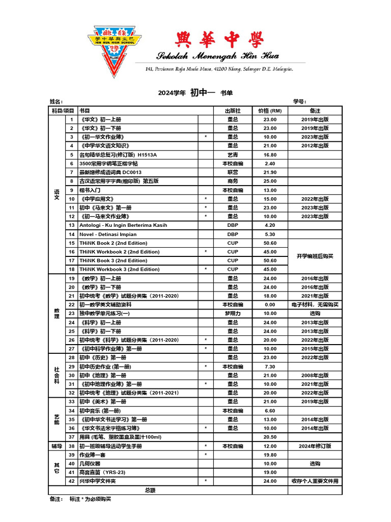 2024 Booklist J1 | PDF