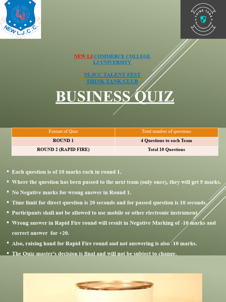REVISED - Business Quiz - PPT | Download Free PDF | Vehicles | Space X