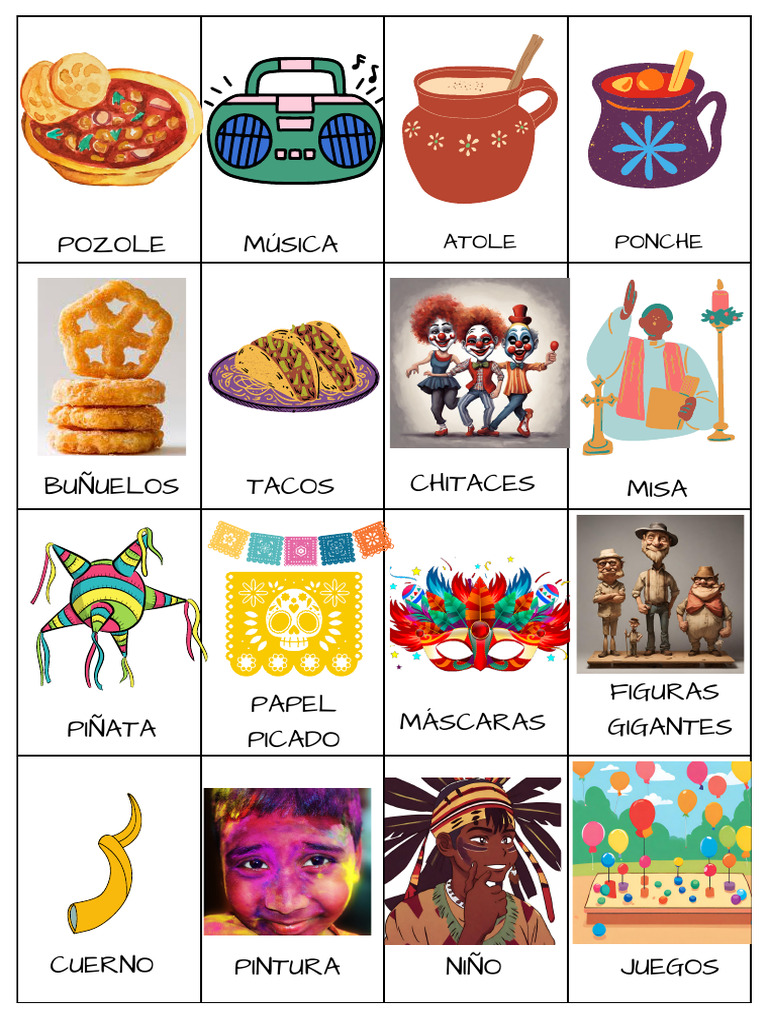 Lotería de Fiestas Tradicionales | PDF
