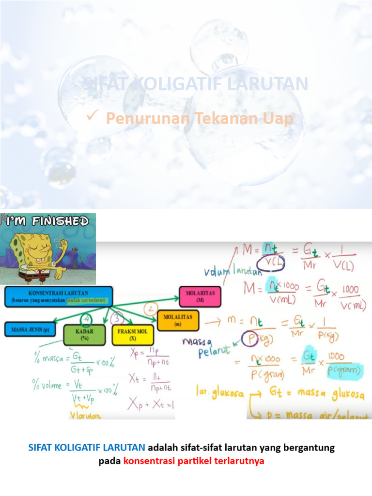 Penurunan Tekanan Uap - 11a3 | PDF