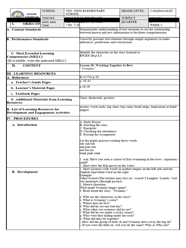 DLP Eng2 Q1 w5 | PDF | Cognitive Science | Cognition