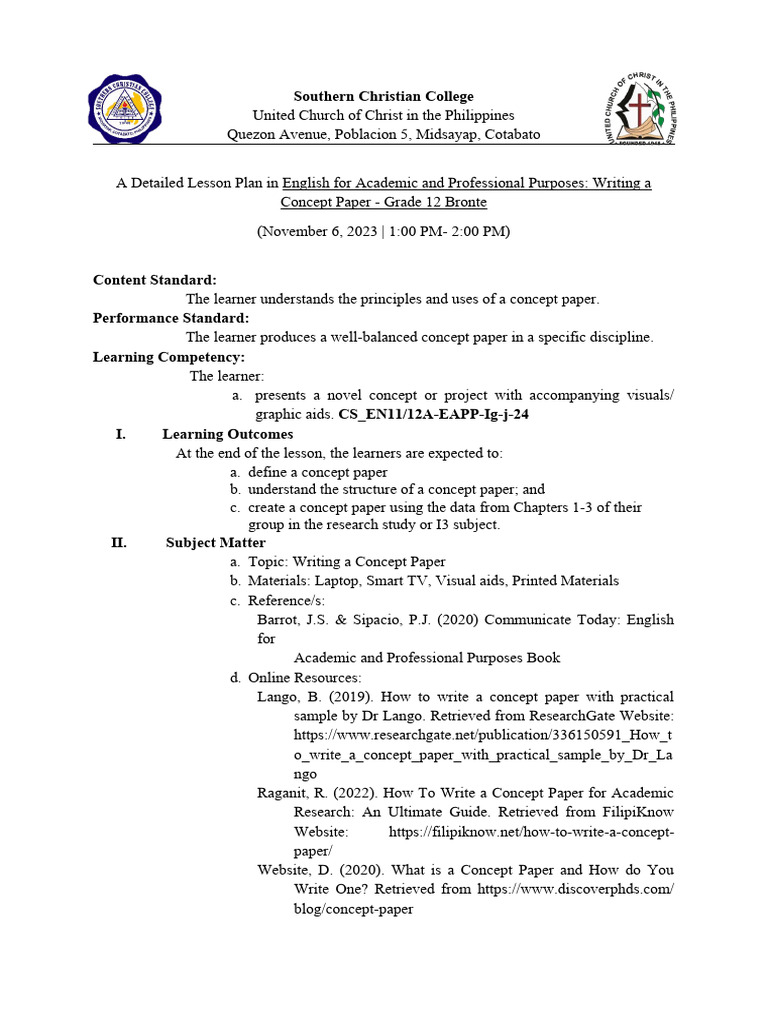 Concept-Paper-LP FINAL | PDF | Methodology