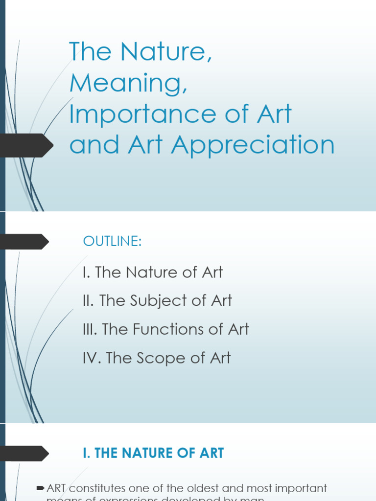 Nature of Arts | PDF | The Arts | Paintings