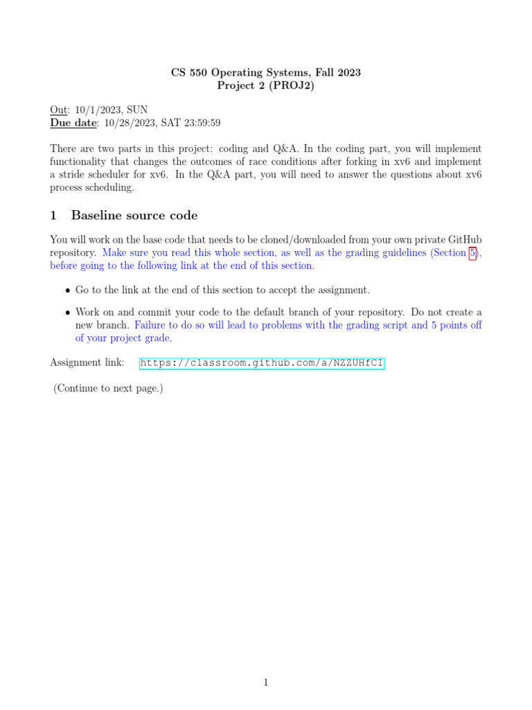cs550 23f Proj2 | PDF | Scheduling (Computing) | Parameter (Computer Programming)