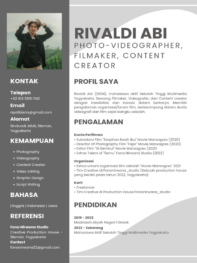 Rivaldi Abi - CV Creative | PDF