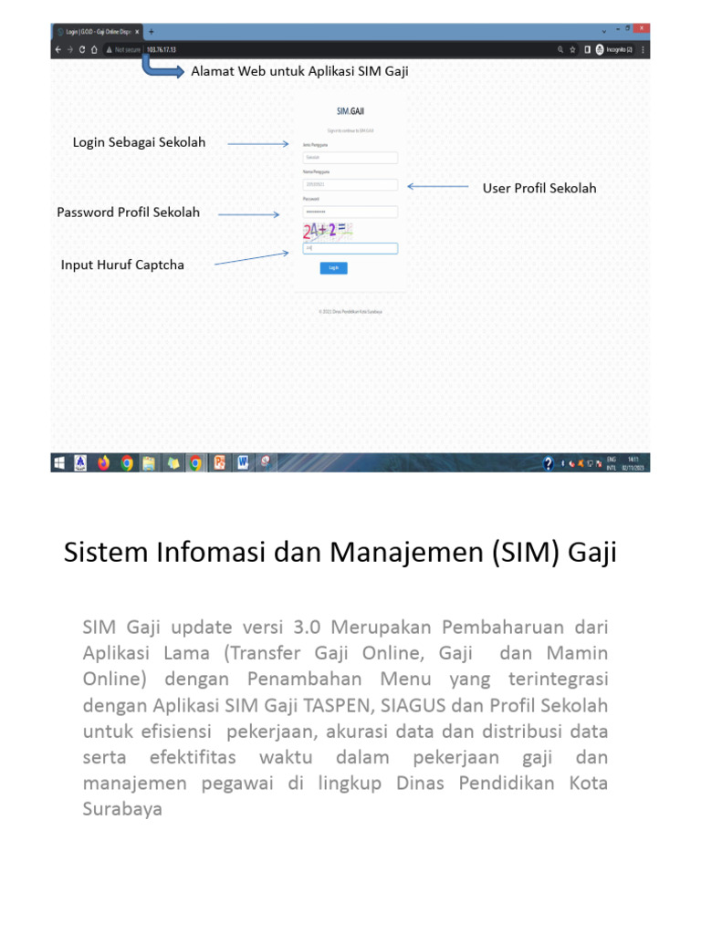 Materi Aplikasi Sim Gaji Terbaru | PDF