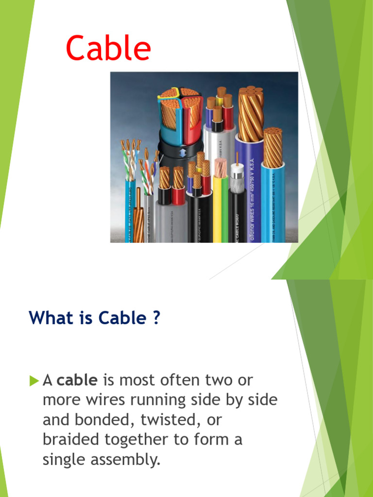 Types of Cable | PDF | Copper | Electric Power Transmission