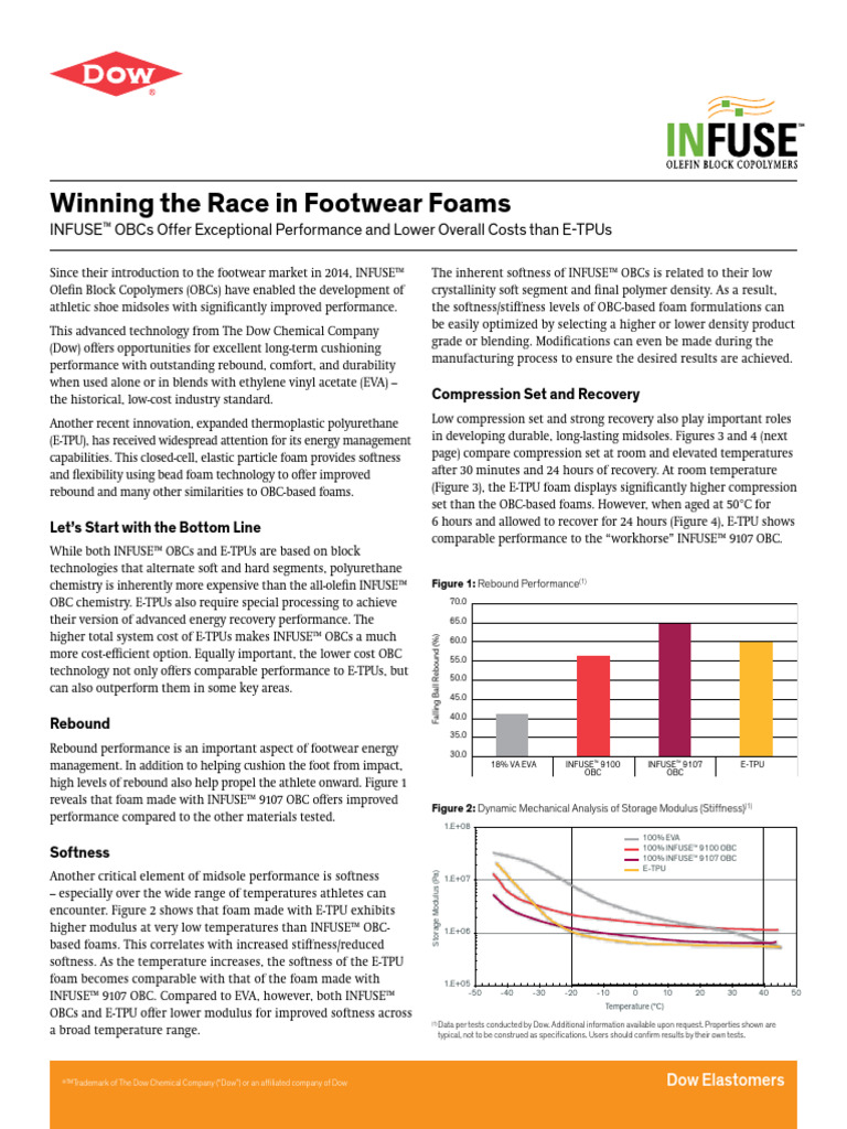 788 11101 01 Winning The Race in Footwear Foams Infuse Olefin Block ...