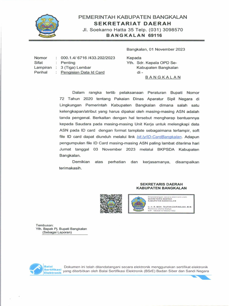 Pengisian Data Id Card | PDF