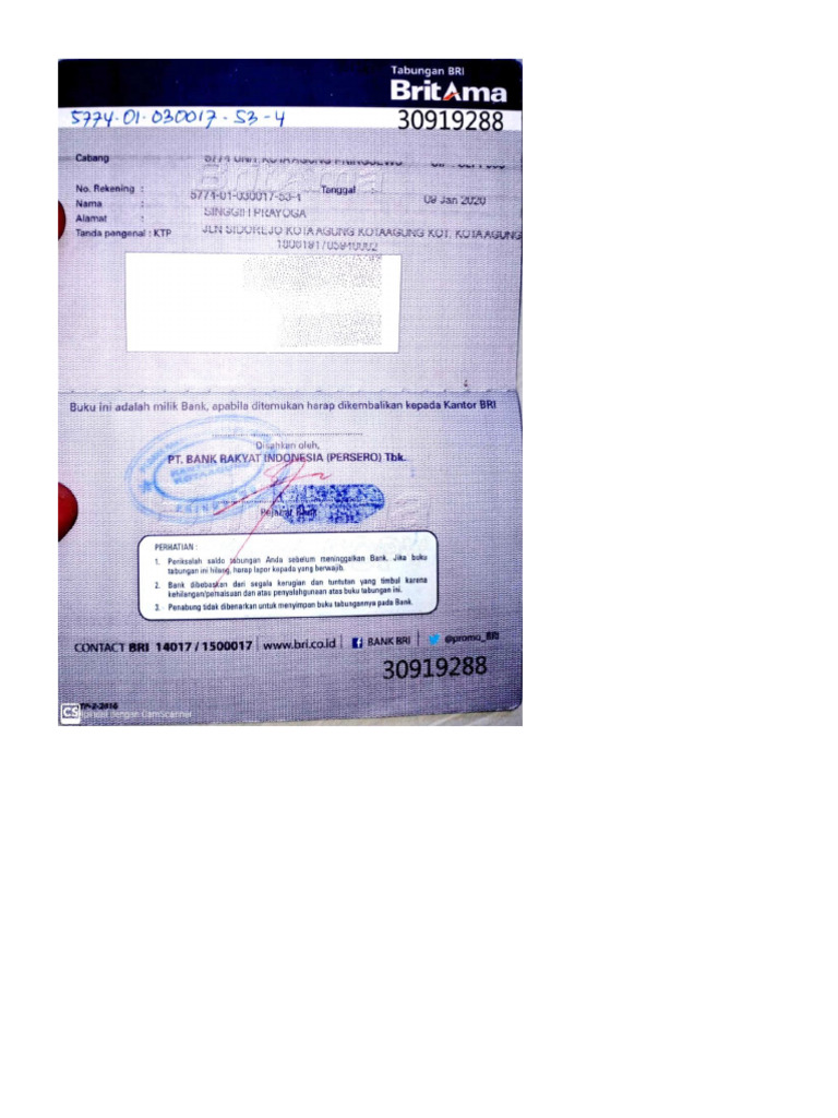 Fotocopy Bpjs Dan KTP Rekening | PDF