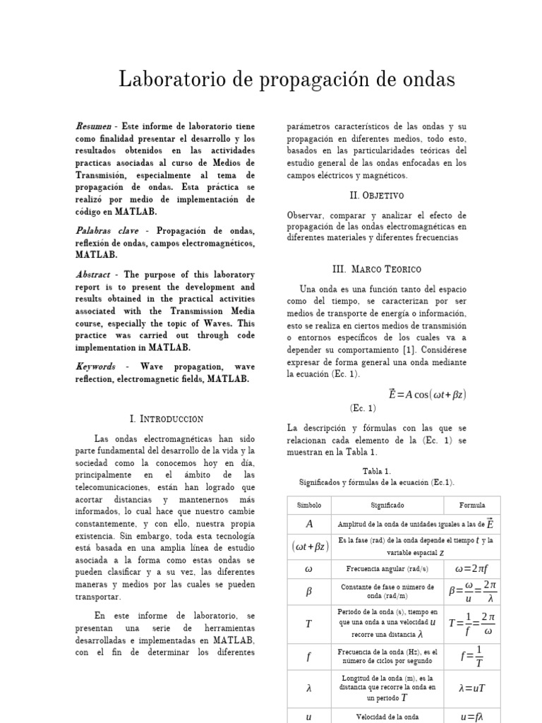 Propagación de Ondas | PDF | Longitud de onda | Olas