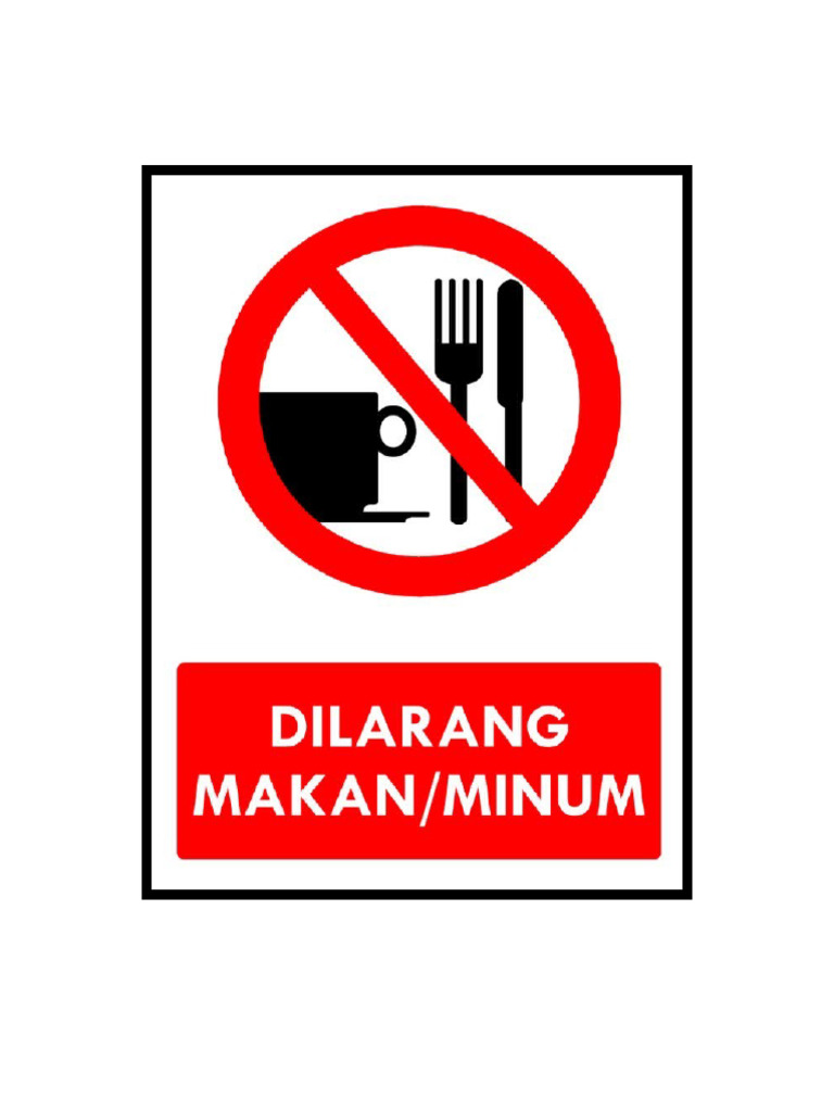 Dilarang Makan Dan Minum | PDF Dilarang Makan Dan Minum | PDF