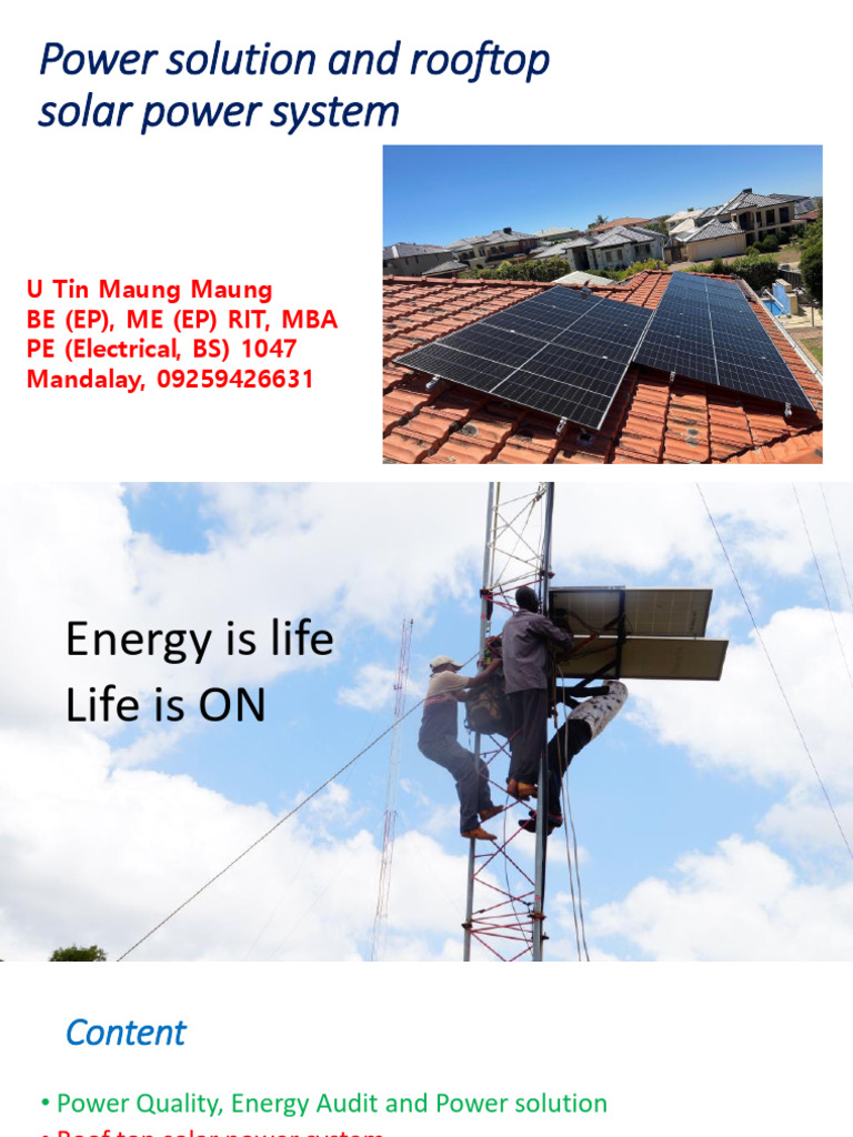 Solar Power Solutions and Audits | PDF | Solar Power | Photovoltaic System