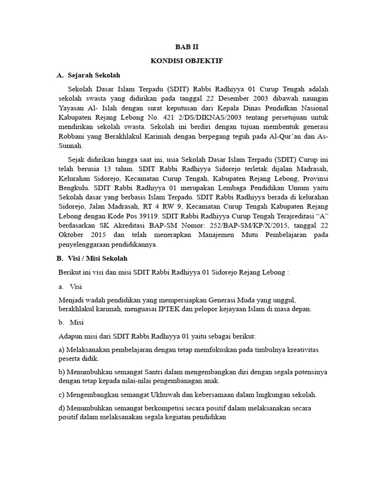 Bab 2 Laporan PPL | PDF