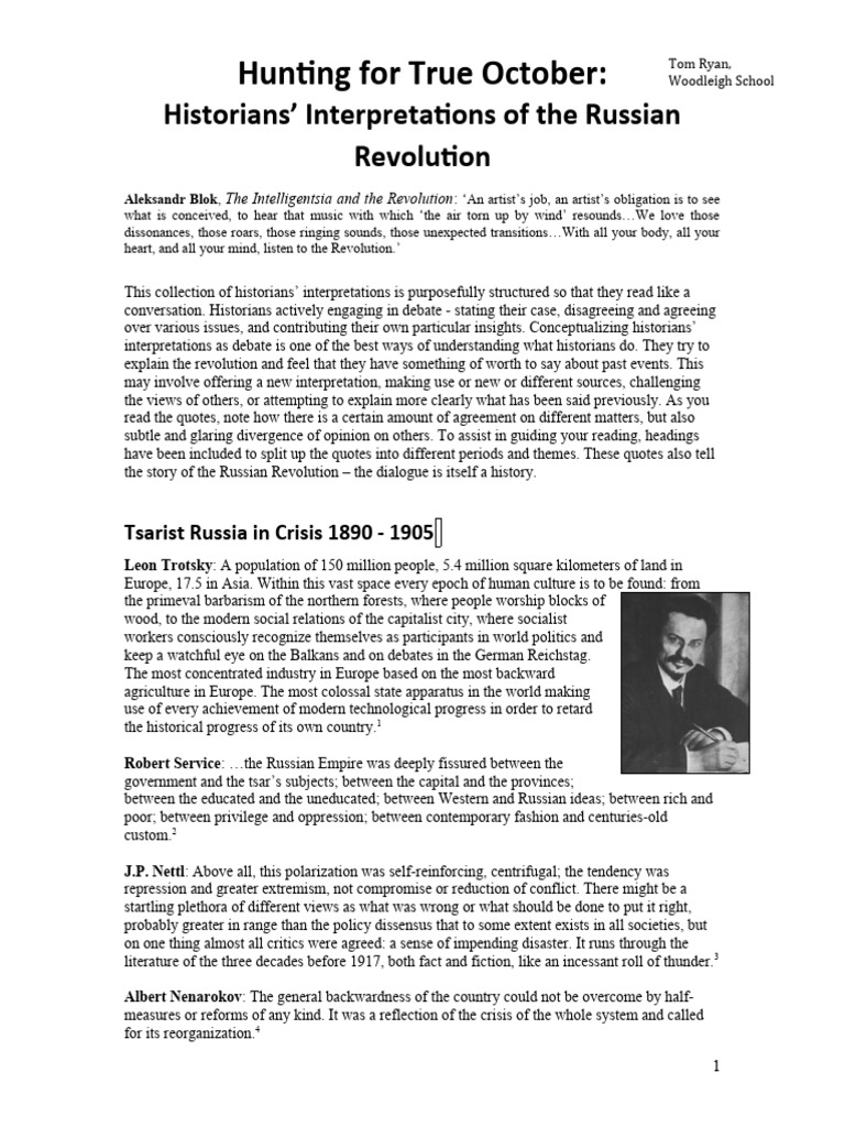Hunting For True October - Historians Interpretations | PDF | Nicholas ...