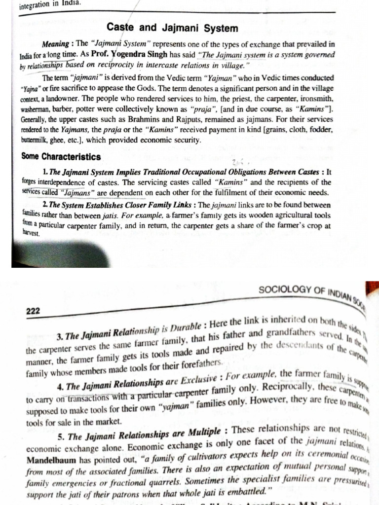 Jajamani System and Dominant Caste | PDF