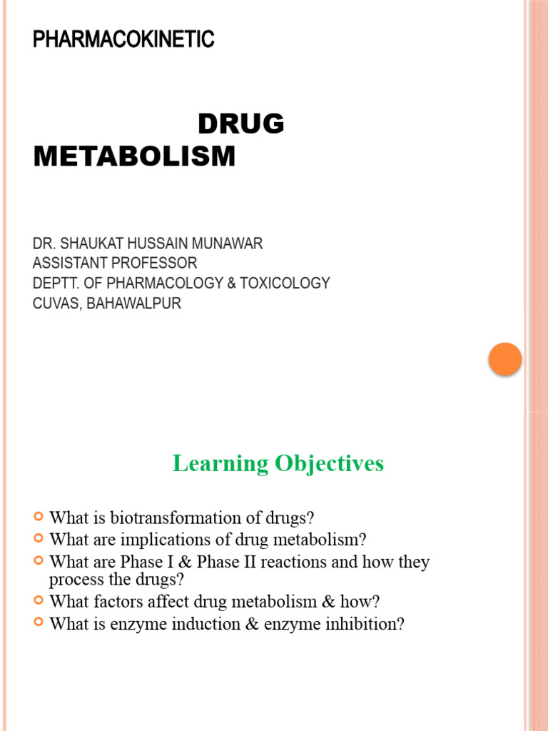 13 Drug Metabolism | PDF | Drug Metabolism | Enzyme