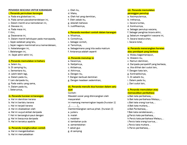 T2 Penanda Wacana 123 | PDF | Seni & Disiplin Bahasa