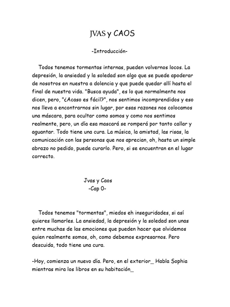 1 Jvan & Caos Historia Hiscrita Proyecto para Webtoon+ y Wattpad ...