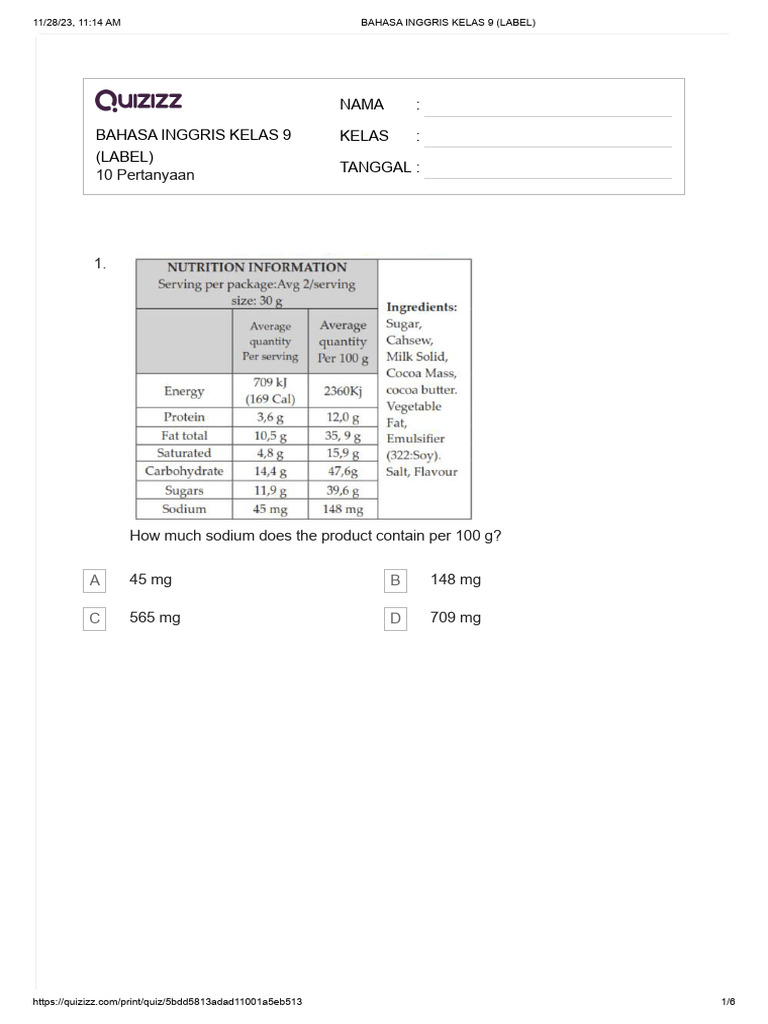 English Class 9 Label Quiz Questions | PDF | Medical Specialties ...