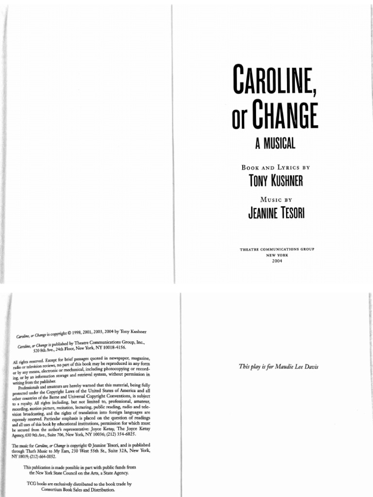 Caroline, or Change-Script | PDF