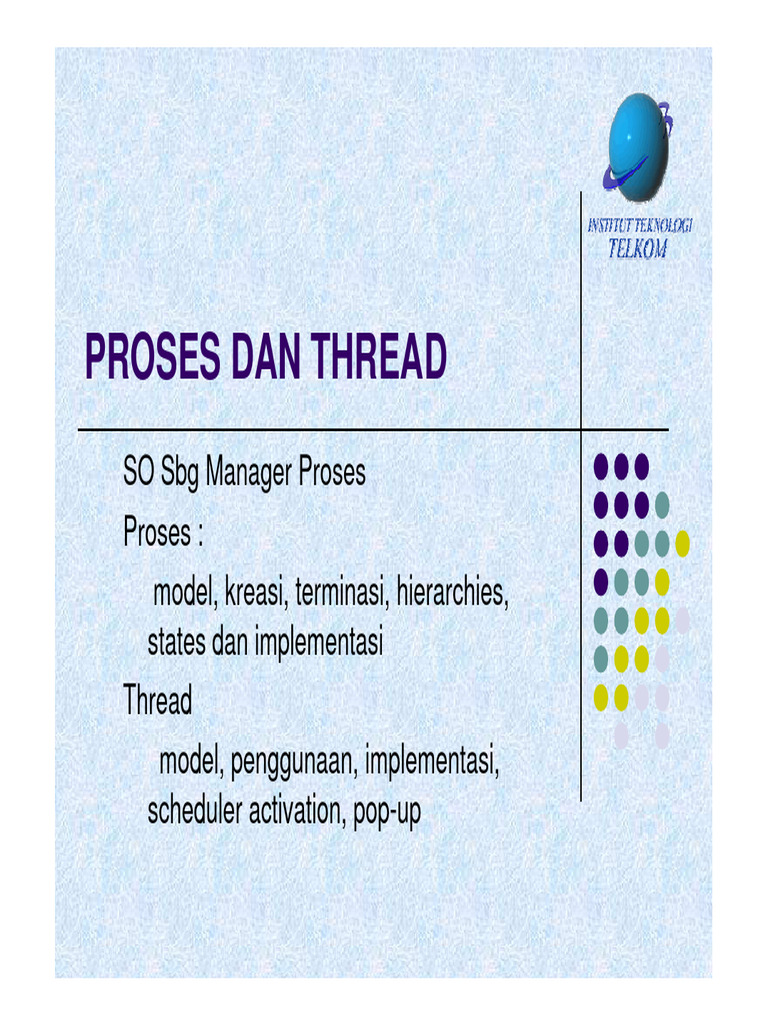 BAB - 3 - Proses Dan Thread | PDF