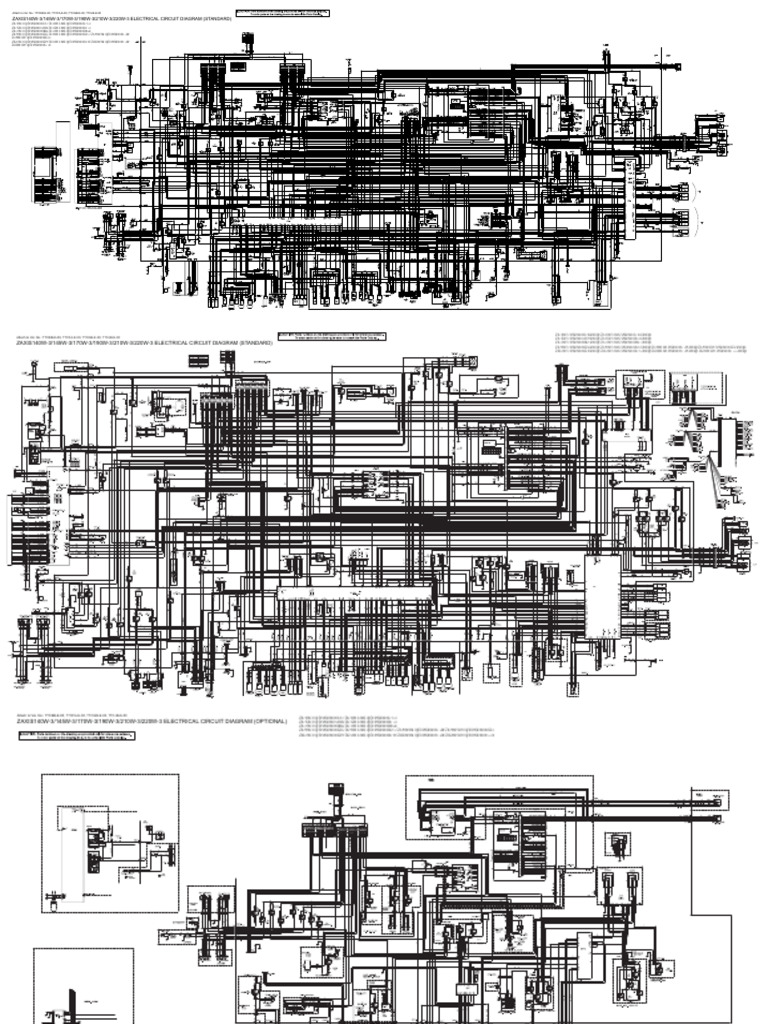 ZX210W-3 Circuit Diagrams | PDF | Manufactured Goods | Electrical Engineering