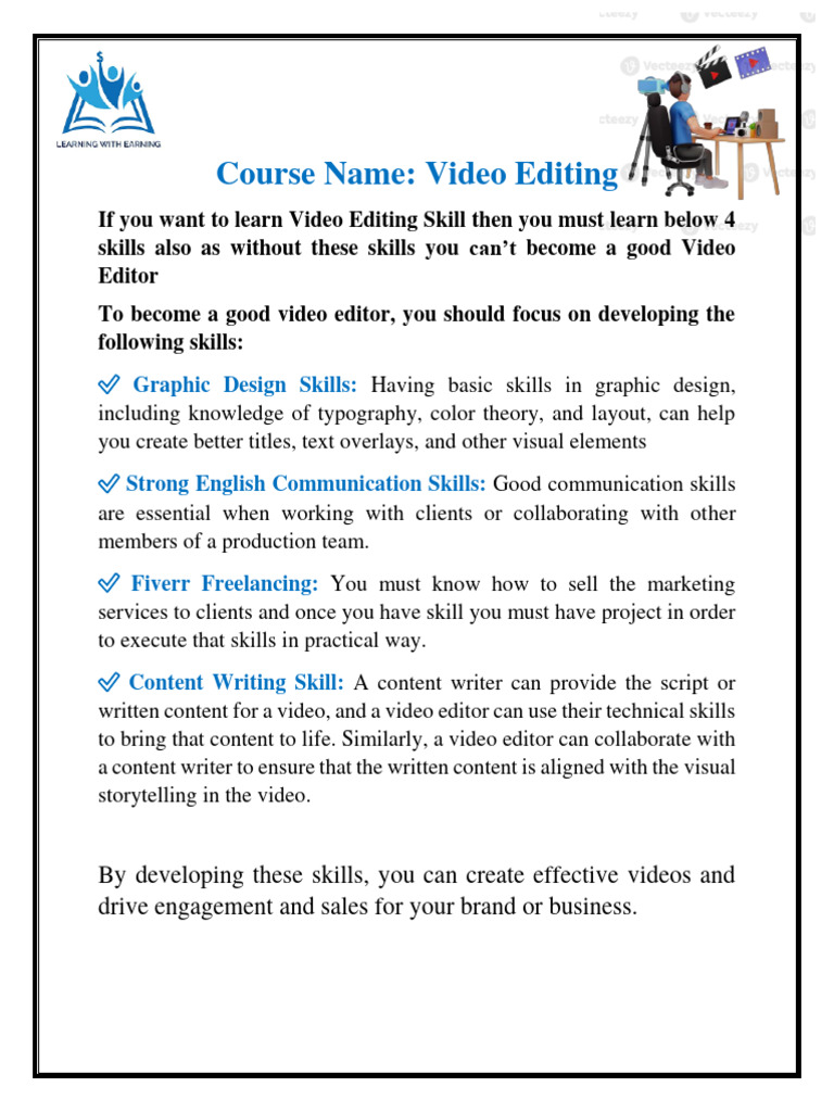 Video Editing Guide | PDF