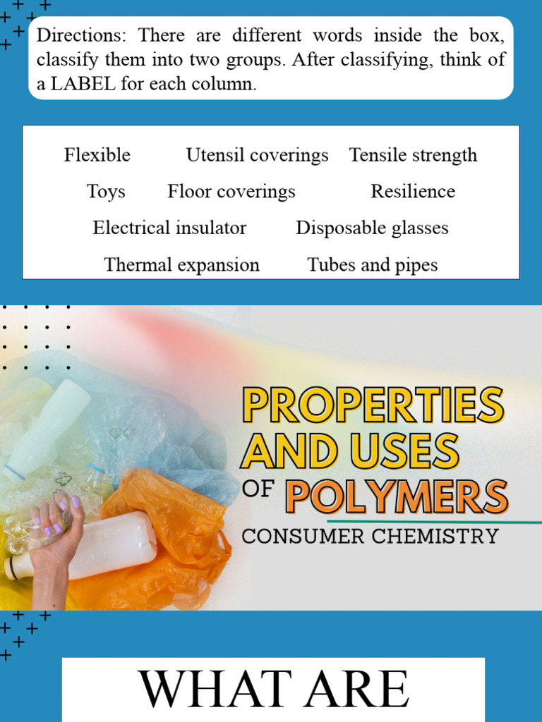 Q2 L2 Polymers | PDF | Polymers | Plastic