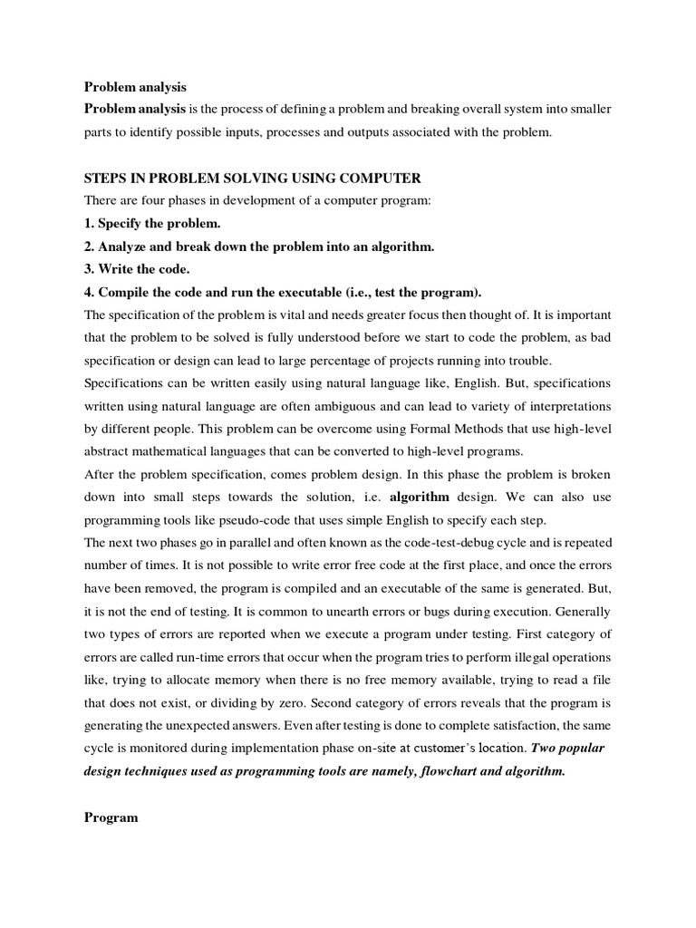 Problem Analysis Decision Tree Table Pseudocode Algorithm Pdf Programming Computer Program 