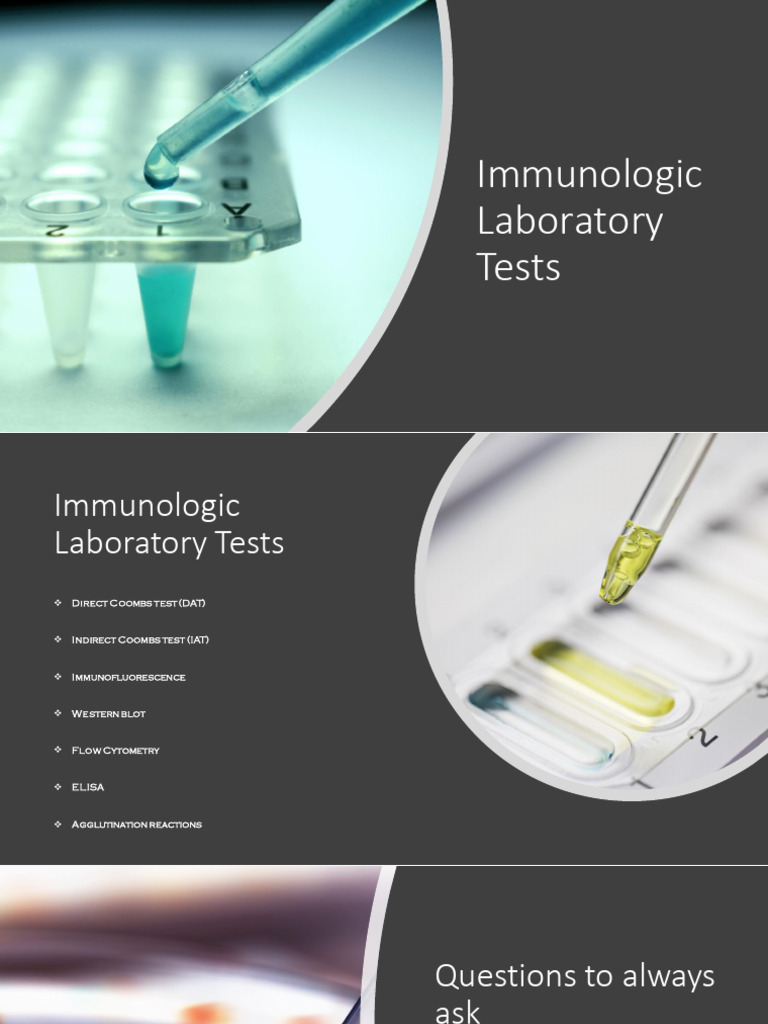Immunologic Laboratory Tests | Download Free PDF | Elisa | Immunology