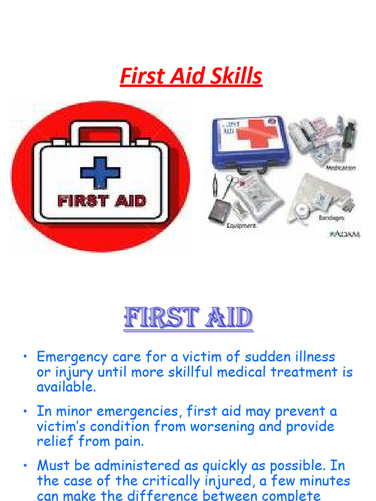 First Aid Skills1 | PDF | Burn | First Aid
