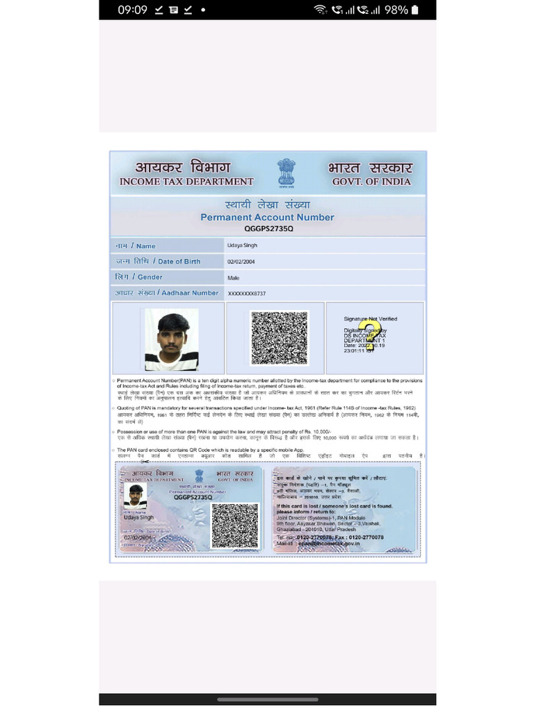 Pan Card 3 | PDF