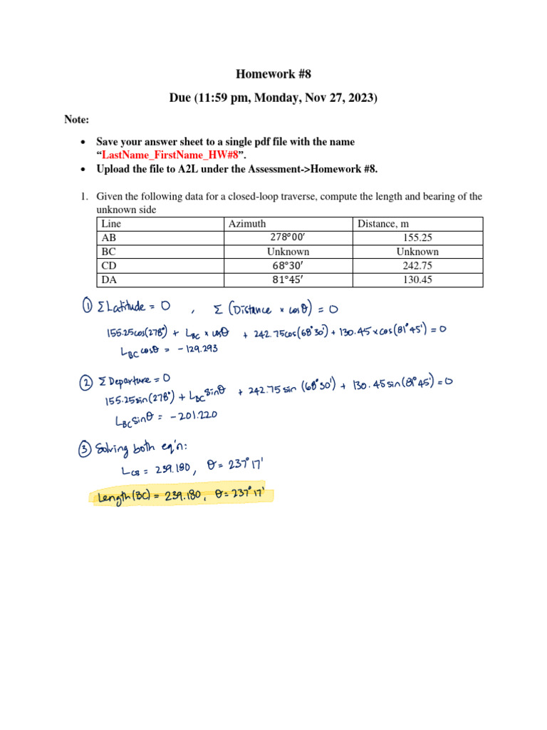 Khan Qasim HW#8 | PDF | Area | Metrology