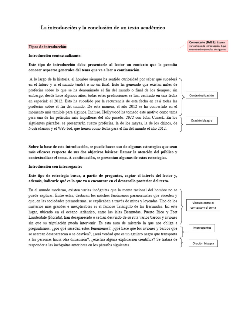 Modelos de Introducción y Conclusión-1 | PDF