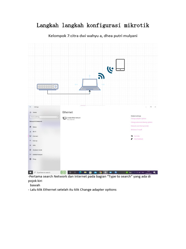 Langkah Langkah Konfigurasi Mikrotik | PDF
