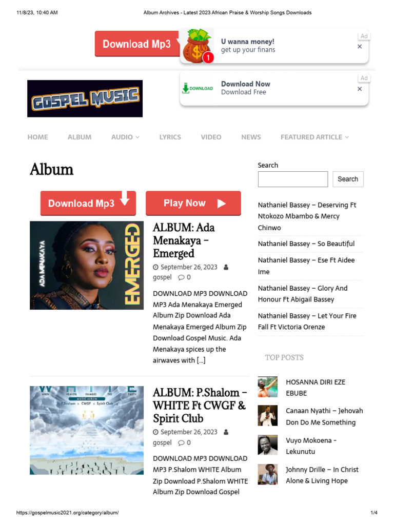 Album Archives - Latest 2023 African Praise & Worship Songs Downloads ...