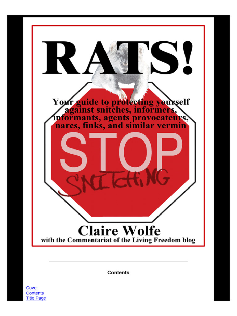 Rats! Your Guide To Protecting Yourself Against S | PDF | Entrapment | Informant