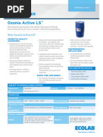 Oxonia Active Acid Sanitizer Overview | PDF | Disinfectant ...