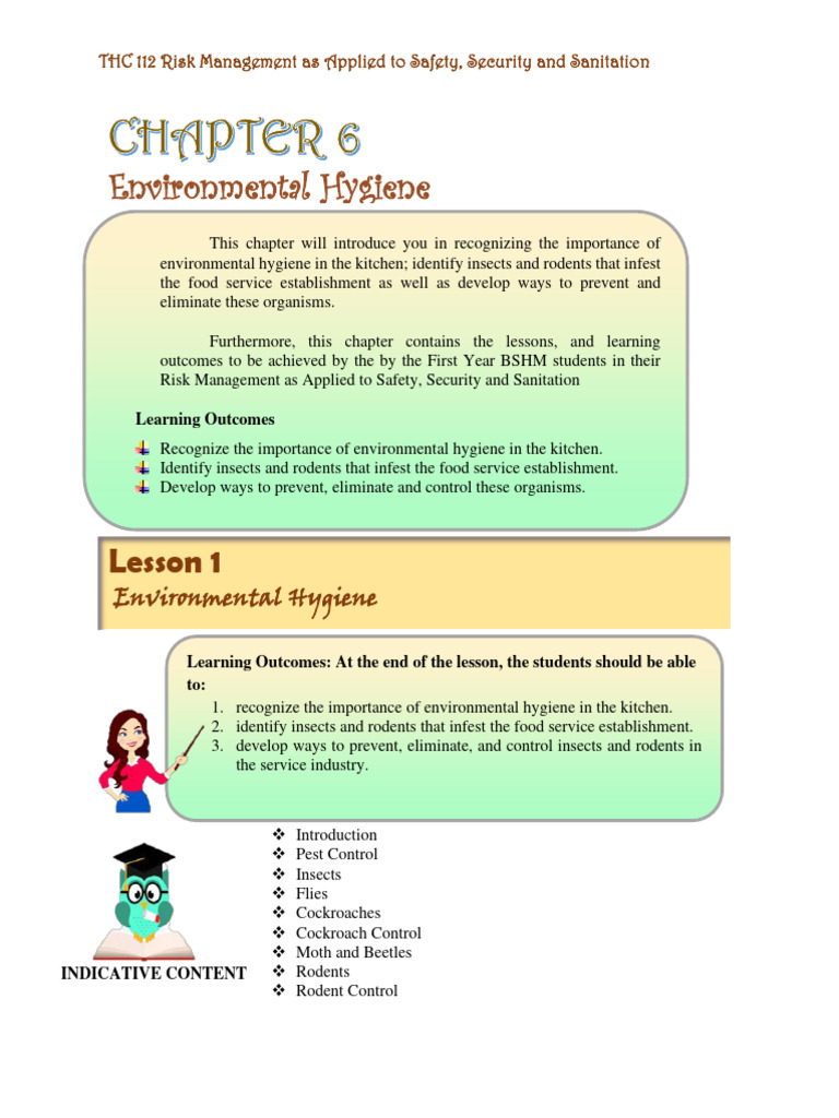 THC 112 Module 6 | PDF | Pest Control | Pest (Organism)