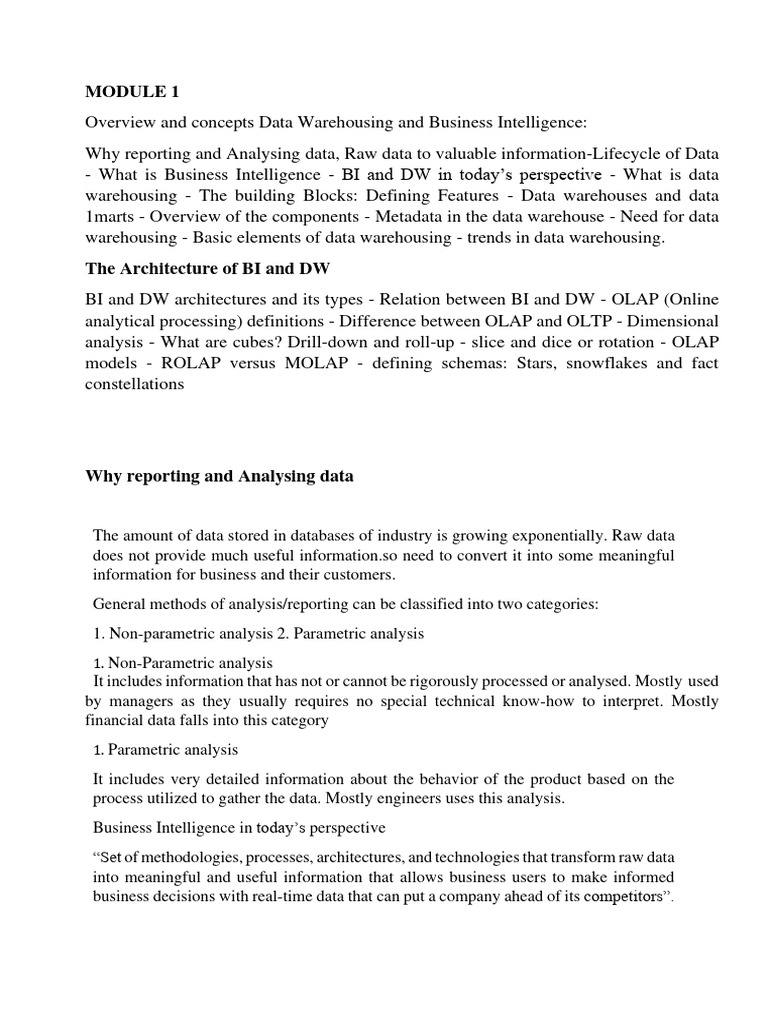 Data Mining | PDF | Data Warehouse | Business Intelligence Data Mining | PDF | Data Warehouse | Business Intelligence