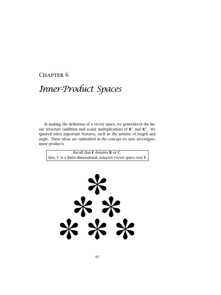 Chapter 6 | PDF | Linear Map | Vector Space