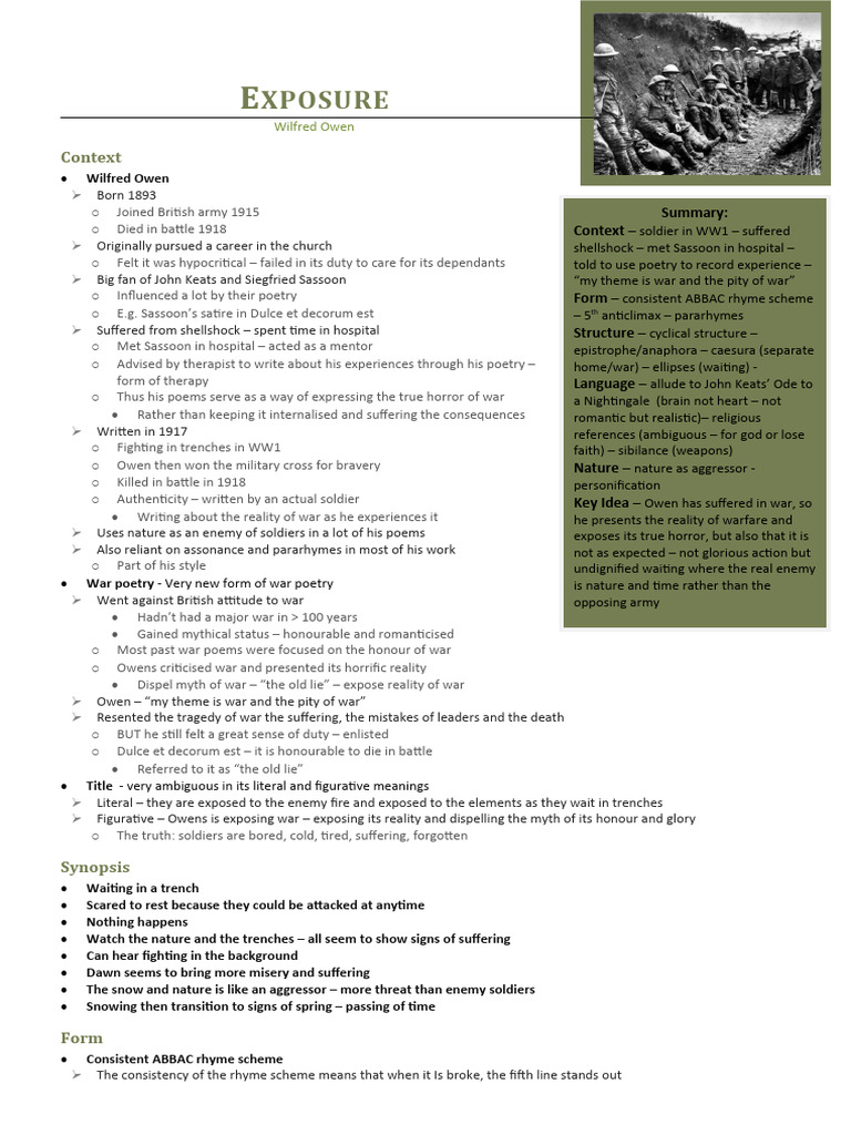 TES Notes - Exposure | PDF | Love | God