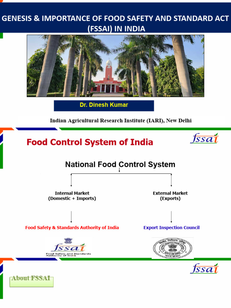 FSSAI: India's Food Safety Framework | PDF | Self-Improvement | Wellness