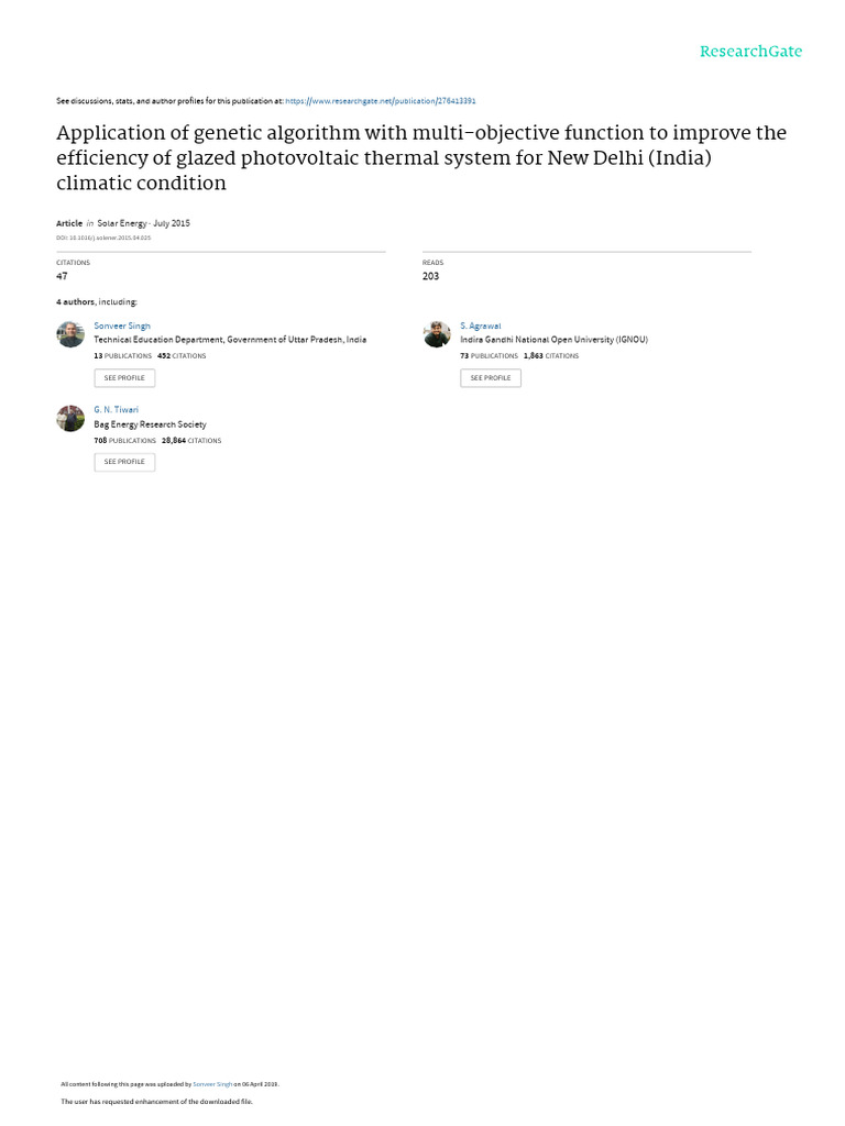 11 Application Of Genetic Algorithm With Multi Objective Function Pdf