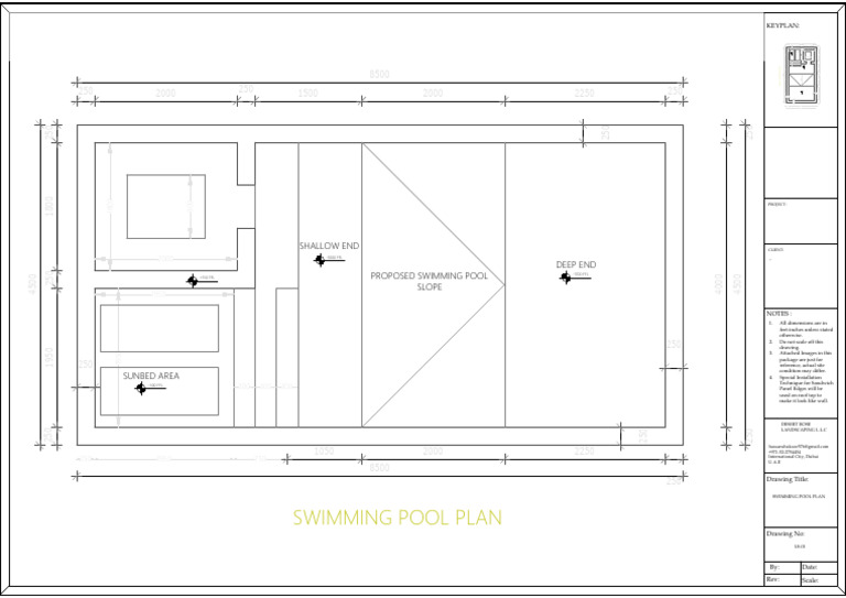 LS-03 Swimming Pool Plan | PDF