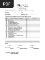 Generator Daily Inspection Checklist | PDF | Technology & Engineering