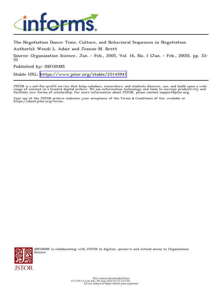 The Negotiation Dance | PDF | Negotiation | Rationality